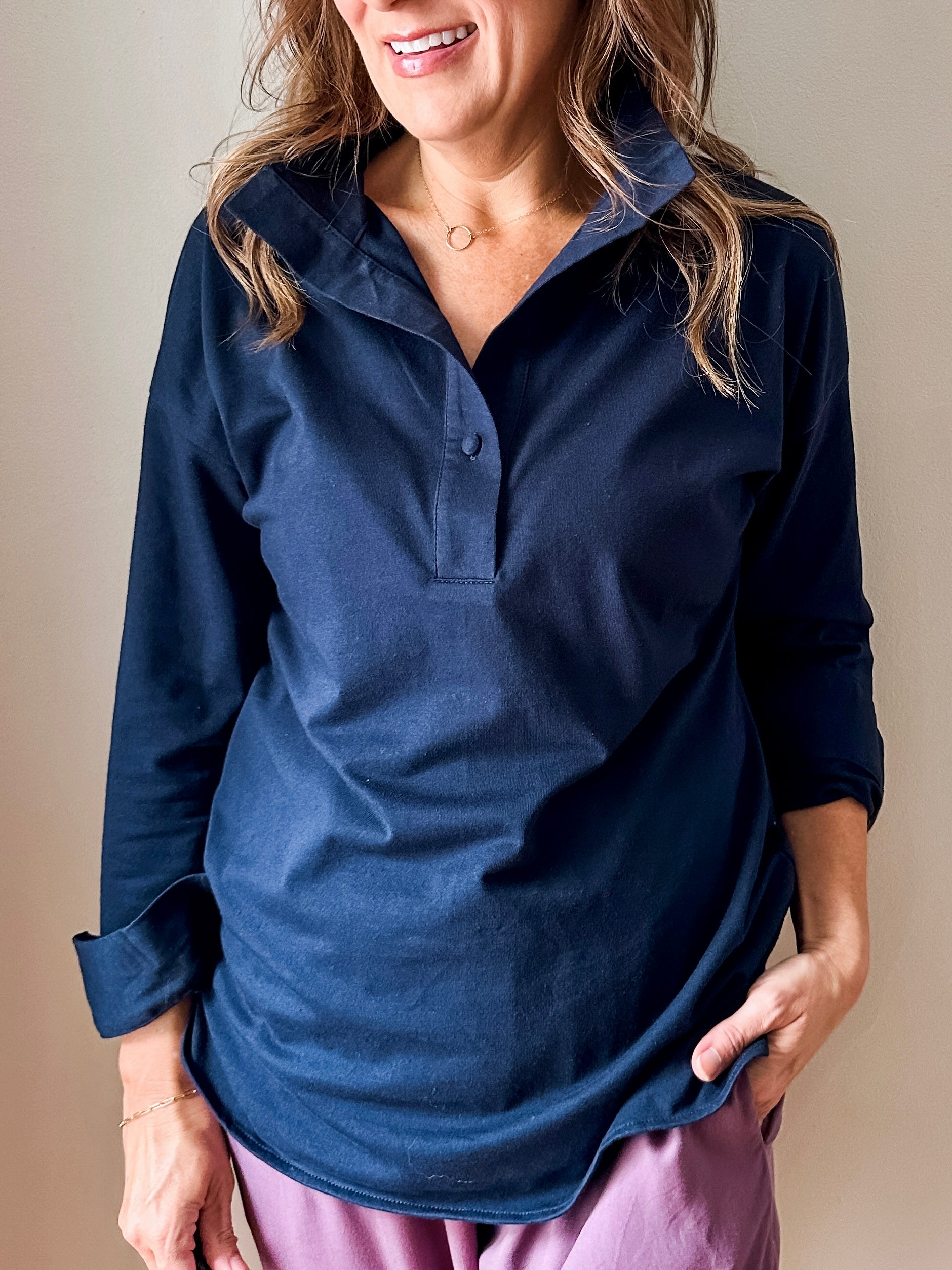 Polo Collar Tunic – Evolverie Clothing