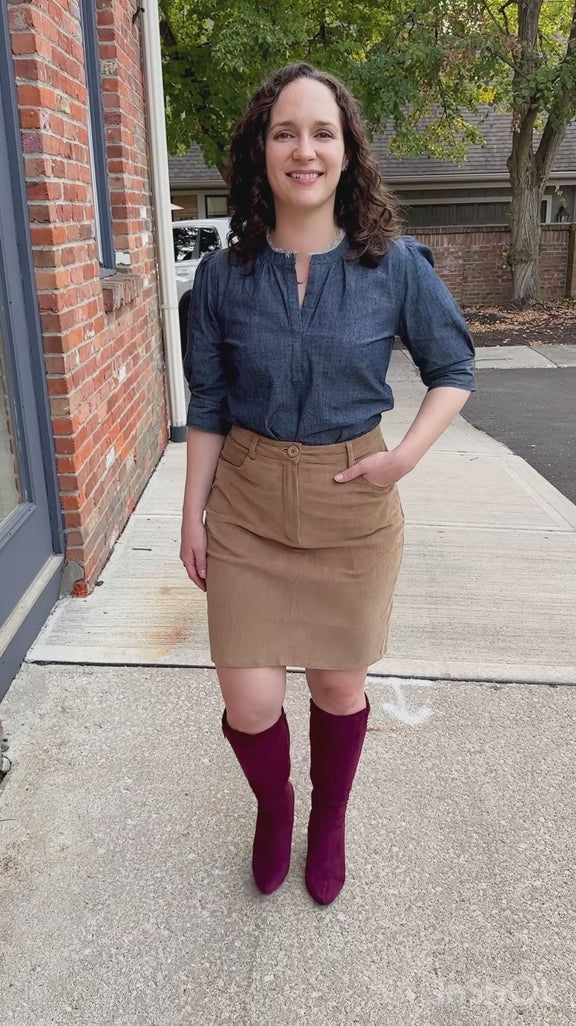 Elbow sleeve with frayed collar – Evolverie Clothing